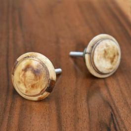 Brown Round Bone Knob
