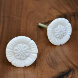 Daisy Bone Cabinet Drawer Knob
