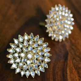 Spangled Gold Calendula Metal Cabinet Knob