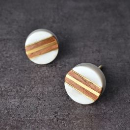 The Sultan Marble Stone Wood Cabinet Drawer Knob Wardrobe Handle