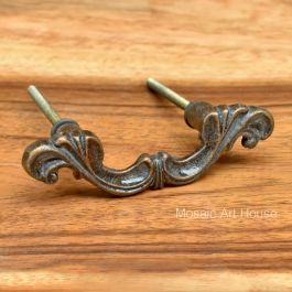 Wavy Moustache Antique Cabinet Pull Handle Drawer Handle